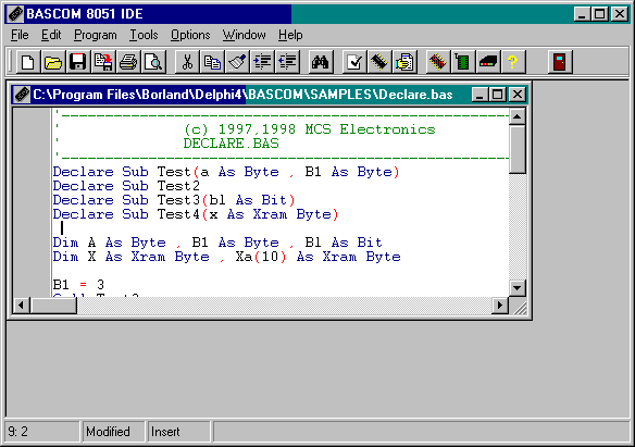 DonTronics - BASCOM-8051, Windows BASIC Compiler for the 8051 family